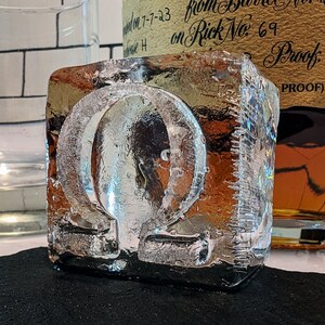 Personalized Greek Life Whiskey Ice Mold | Omega Psi Phi Custom Ice ...