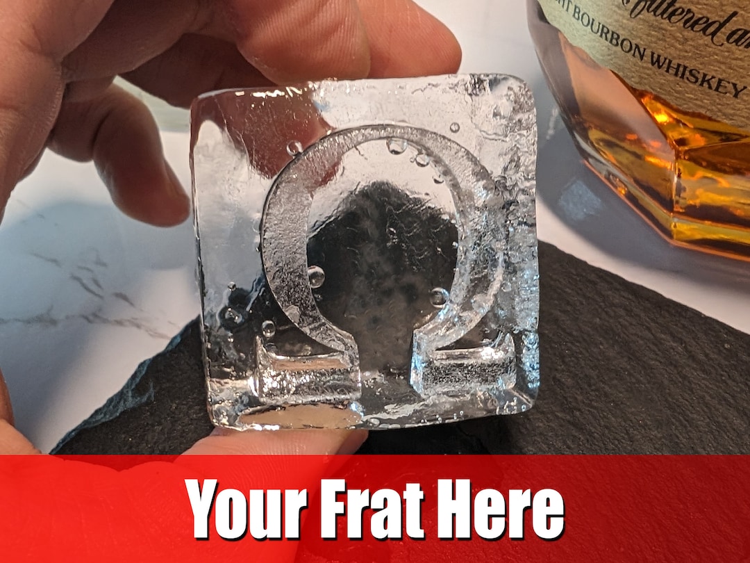 Personalized Greek Life Whiskey Ice Mold | Omega Psi Phi Custom Ice ...