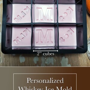 Custom Ice Mold, Letter Ice Cubes, Monogram Ice Mold, Personalized ...