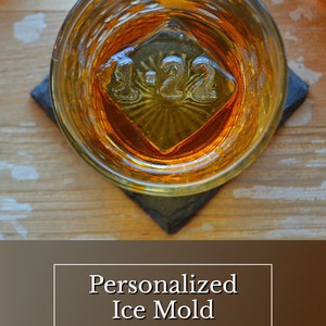 Custom Ice Mold, Letter Ice Cubes, Monogram Ice Mold, Personalized ...