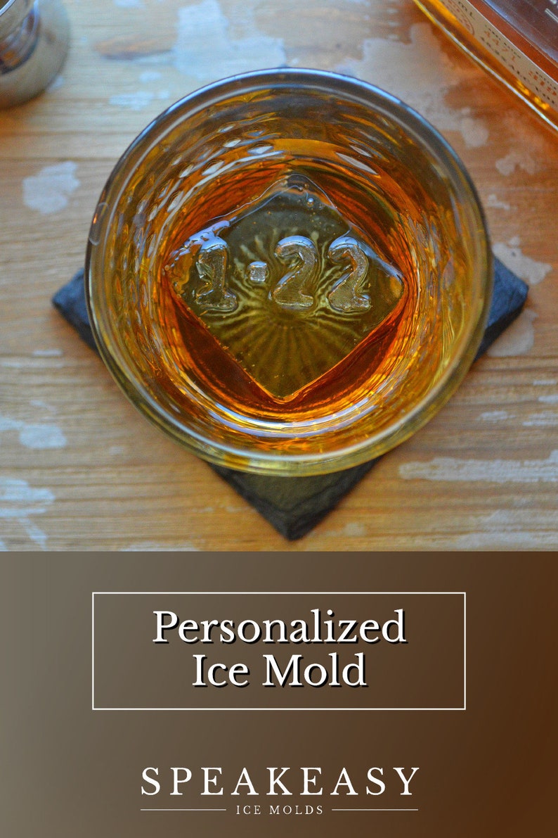 Custom Ice Mold, Letter Ice Cubes, Monogram Ice Mold, Personalized ...