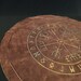 Leather Rune Divination Cloth With Runic Circle, Runic Scroll, Futark ...