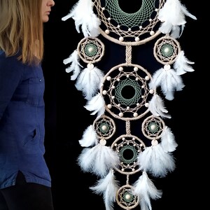 Huge Dreamcatcher, Large Native American Talisman, Many Hoops Amulet ...