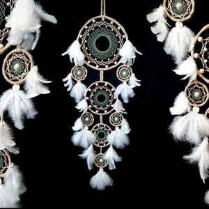 Huge Dreamcatcher, Large Native American Talisman, Many Hoops Amulet ...