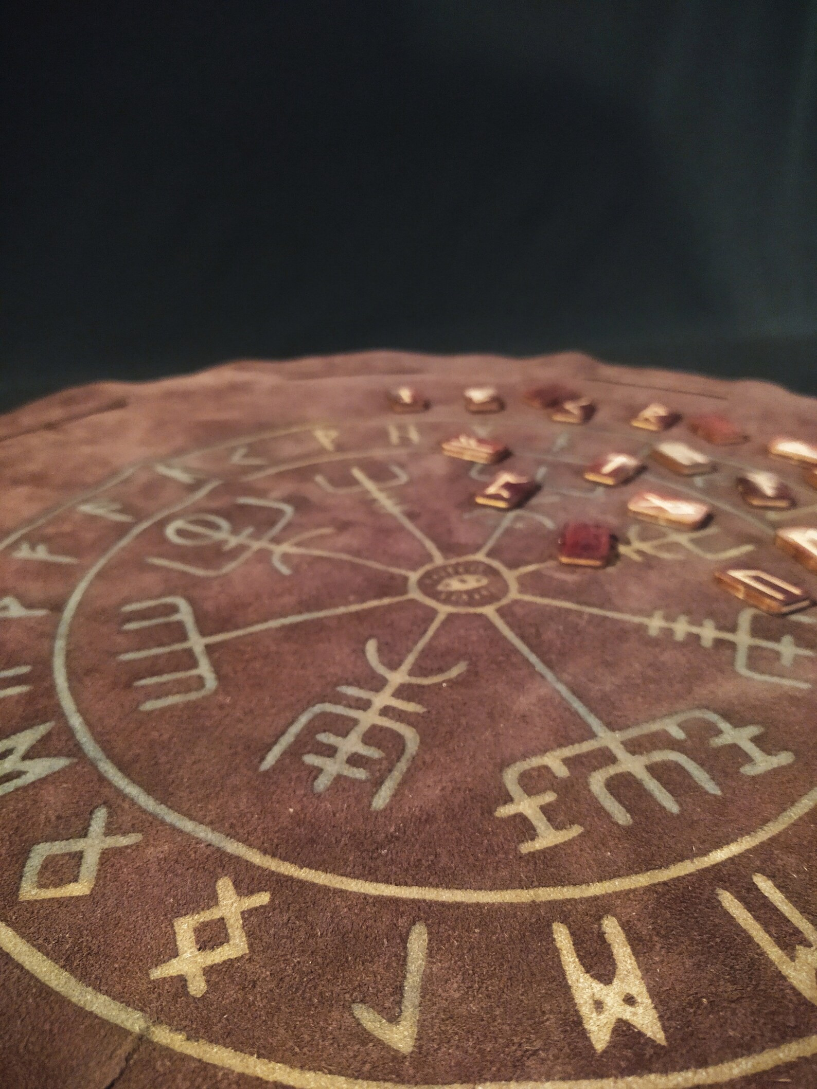 Leather Rune Divination Cloth with Runic Circle Runic Scroll | Etsy