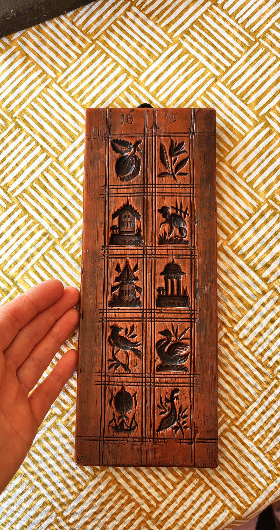 Antique German Springerle / Historical Baking Biscuit Mold / Anisbrötli ...
