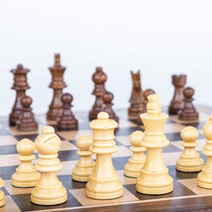 Personalized Engraved Wooden Foldable Magnetic Chess Set 7 Inch to 12 ...