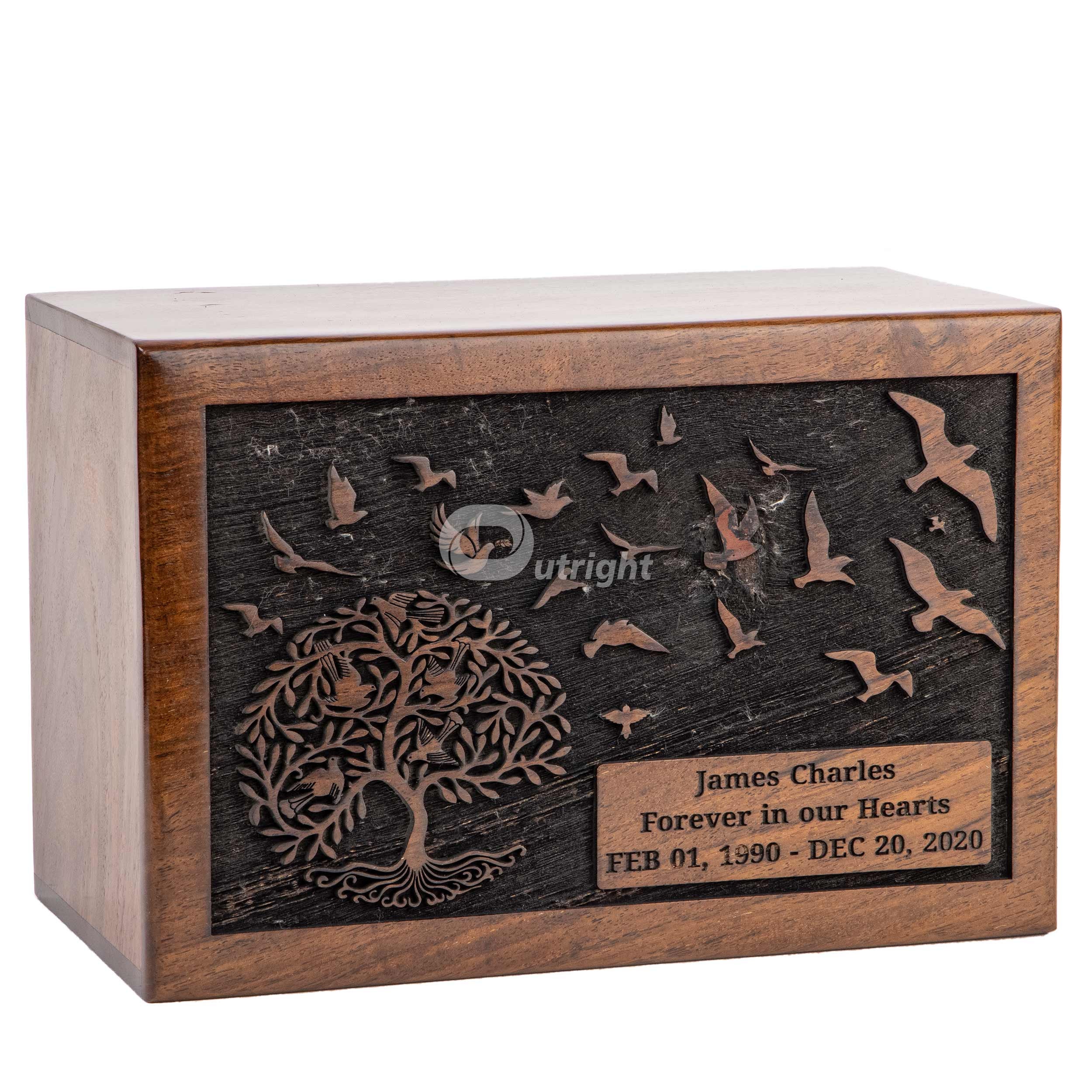 Rosewood Tree of Life Cremation Urn for Human Ashes Wooden - Etsy