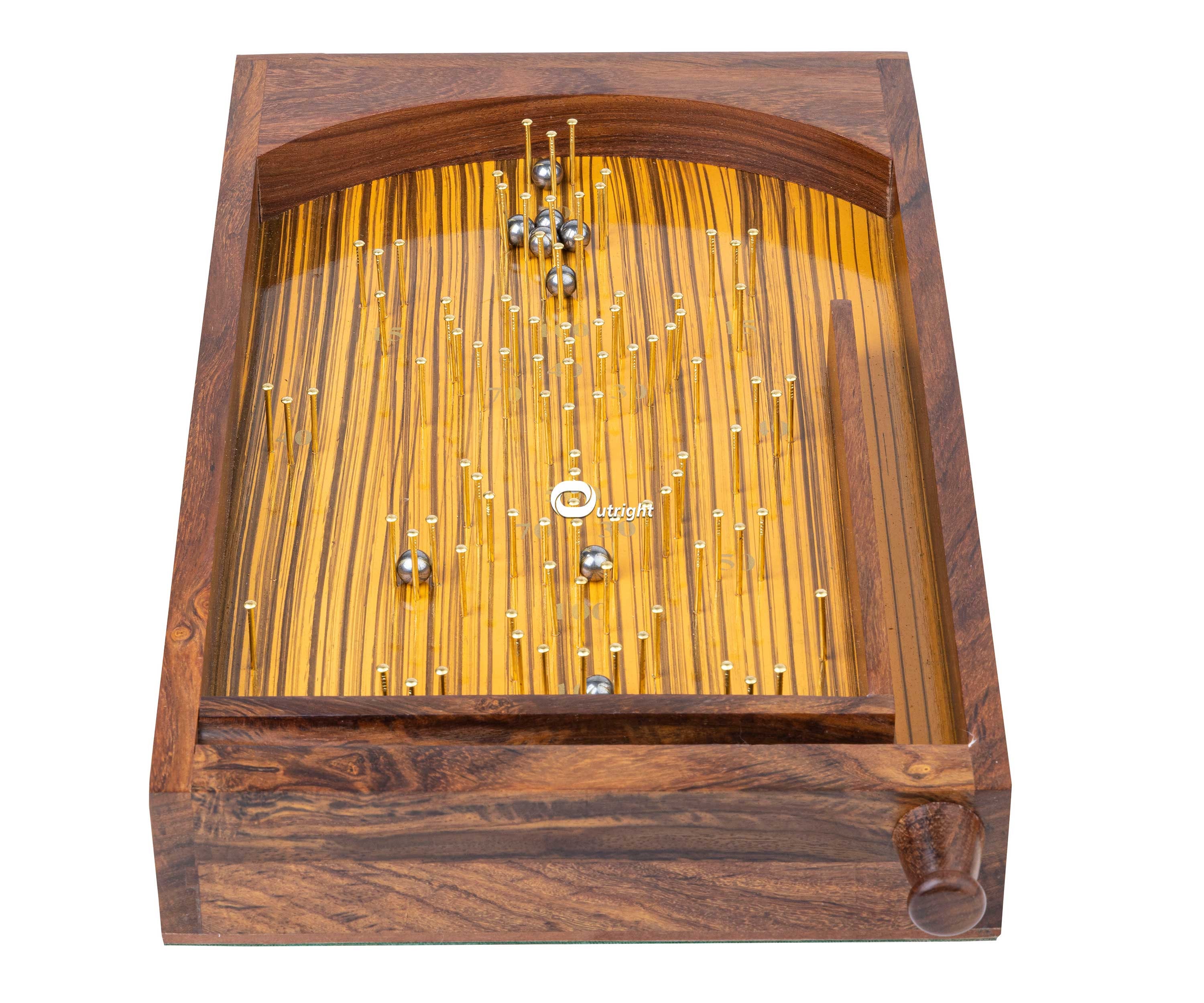 Bagatelle Rosewood Tabletop Pinball Game Hand-crafted | Etsy