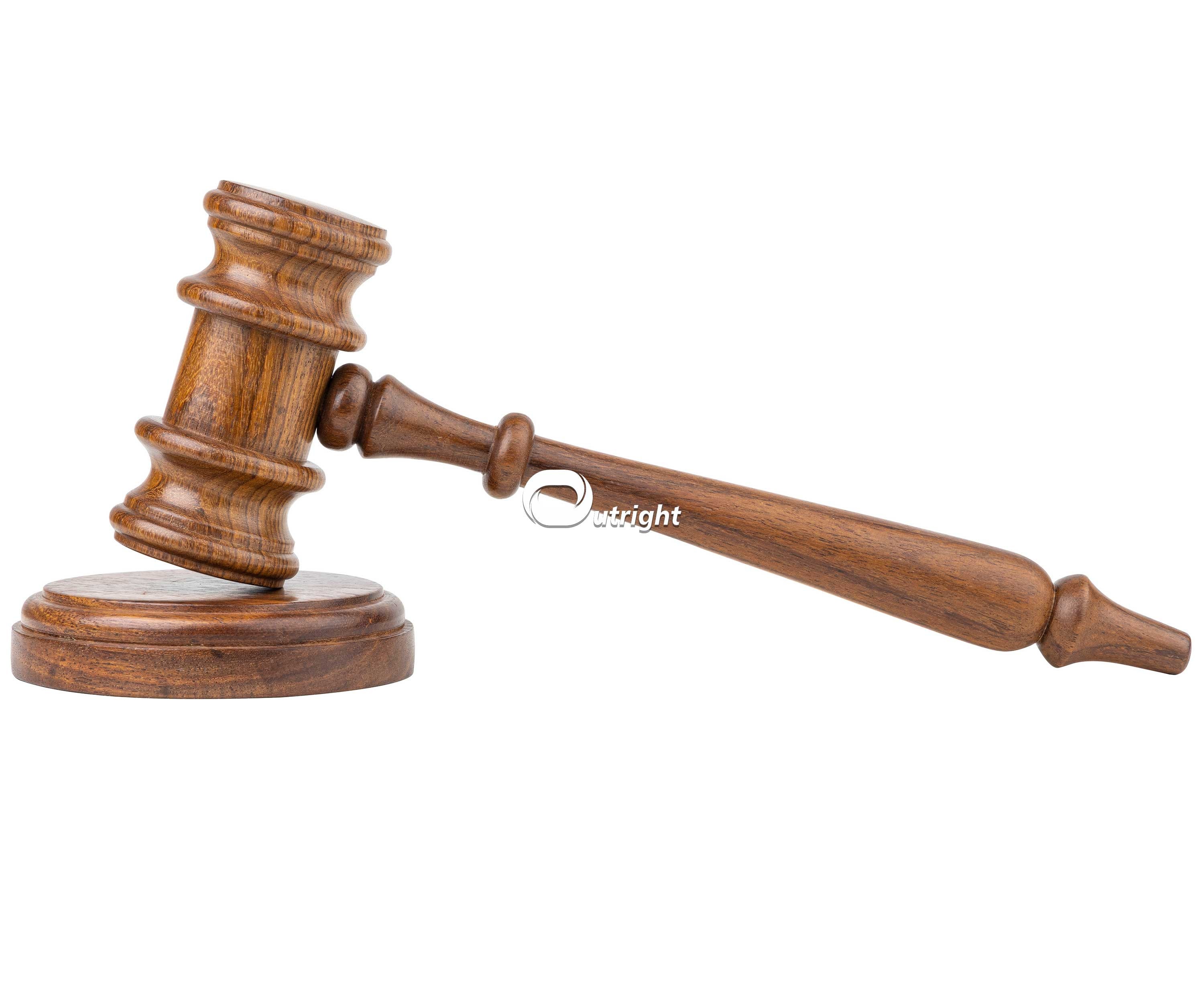 Rosewood Judge Mallet Engraved Auctioneers Mallet Handmade Wooden Judge ...