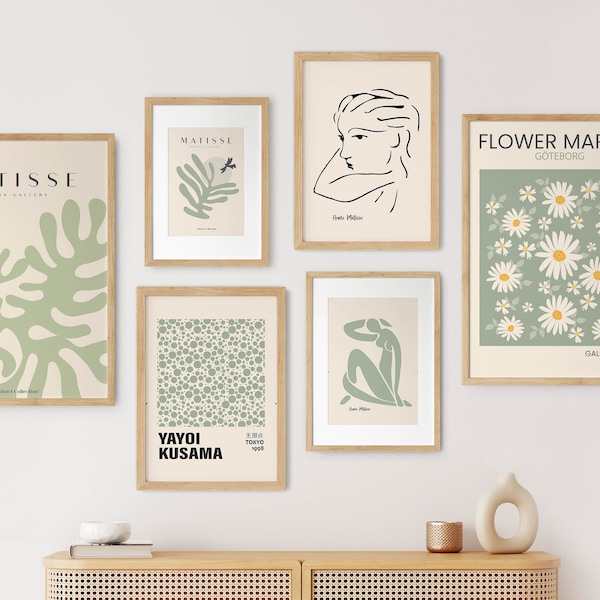 Green Poster Set - Etsy