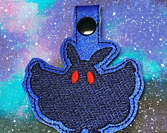 Sparkly Mothman Cryptid Black Acrylic Earrings // Moth Insect Witch ...