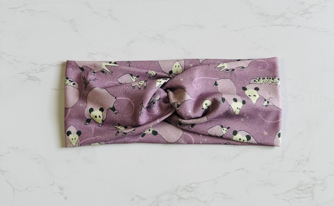 Possum Headband Twist, Possum Faux Turban, Opossum Headband, Trash ...