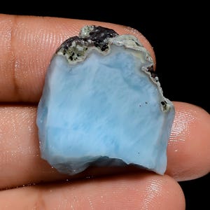 Natural Larimar Gemstone Slice, 33 Cts Larimar Gemstone, Designer ...