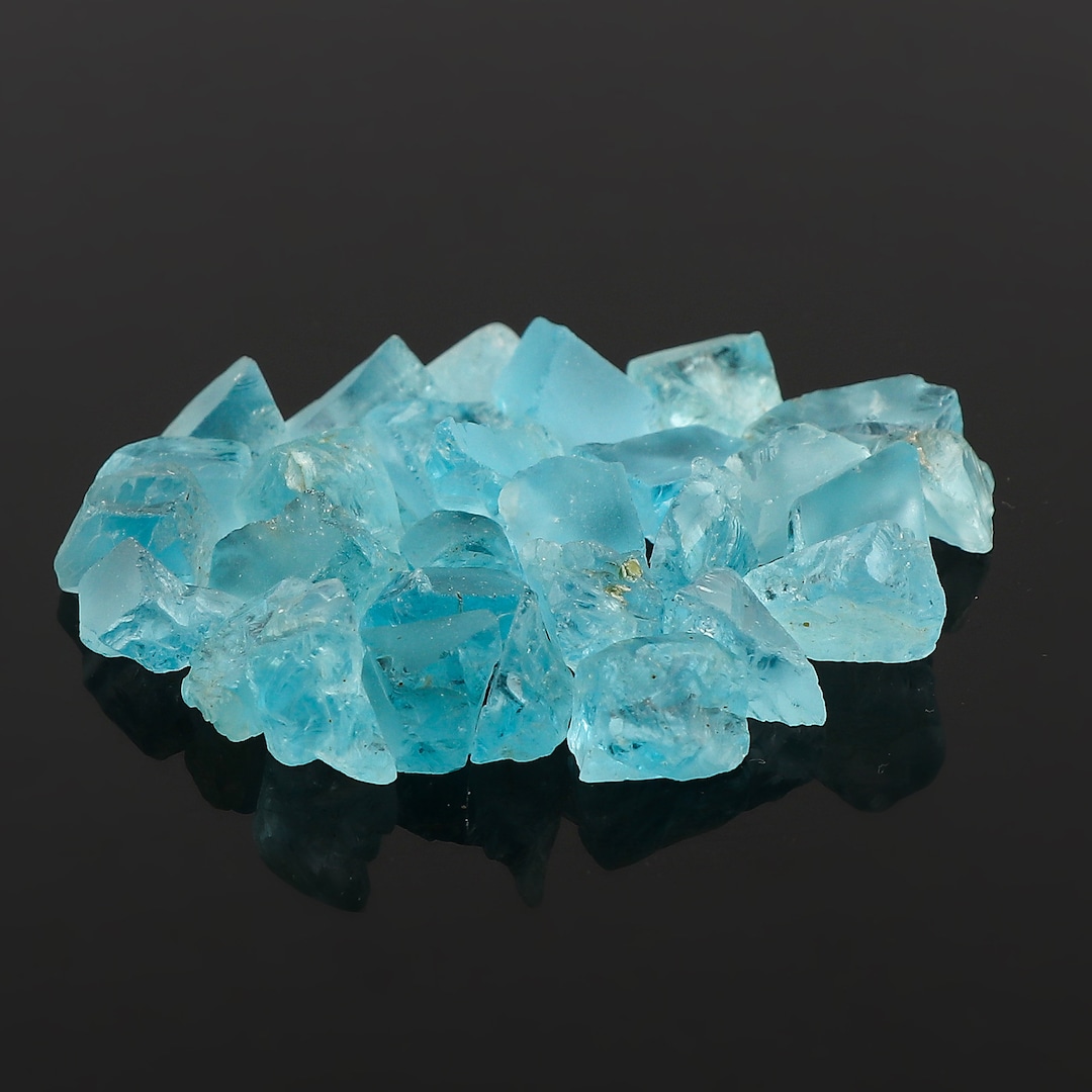 Natural Blue Topaz Raw Gemstone, Sky Blue Topaz Rough 12 Mm to 20mm ...