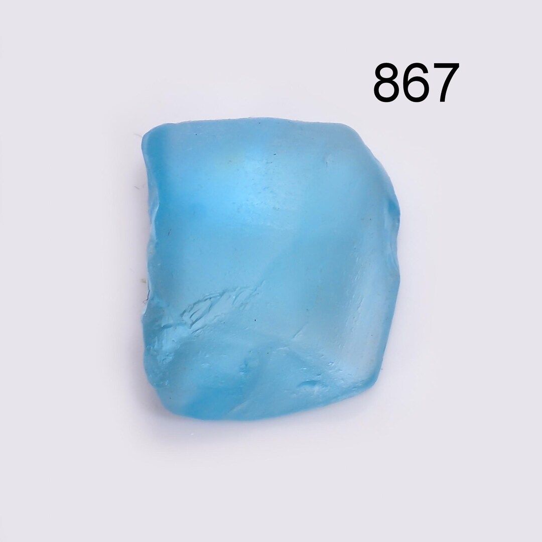 Natural Blue Topaz Raw Gemstone, Sky Blue Topaz Rough Crystal, for ...