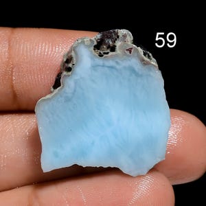 Natural Larimar Gemstone Slice, 33 Cts Larimar Gemstone, Designer ...