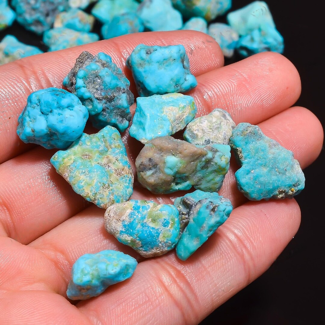 Natural Real Blue Raw Turquoise Gemstone Lot, Africa Turquoise Raw for ...