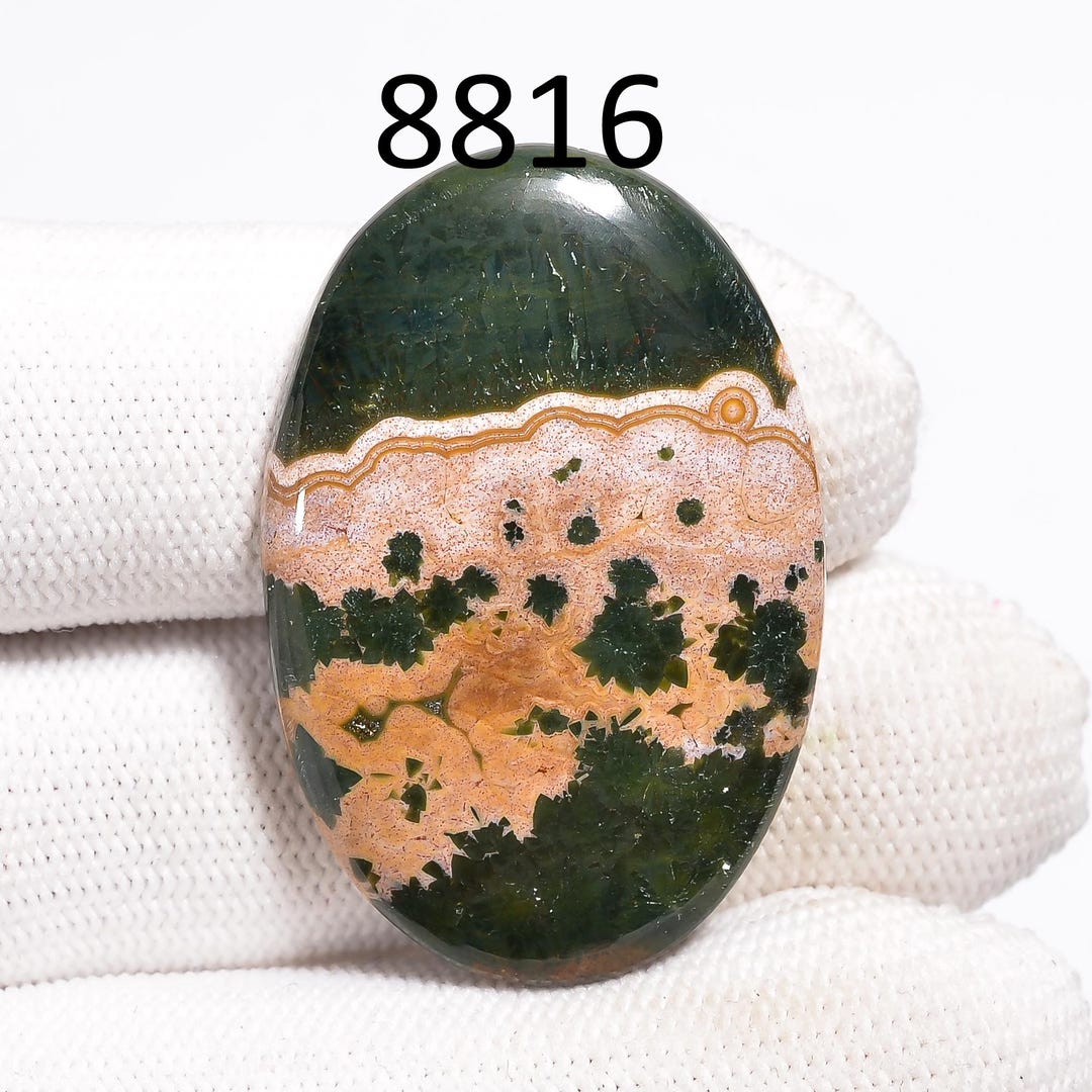 Ocean Jasper Gemstone, Designer Ocean Jasper Cabochon Gemstone, Natural ...