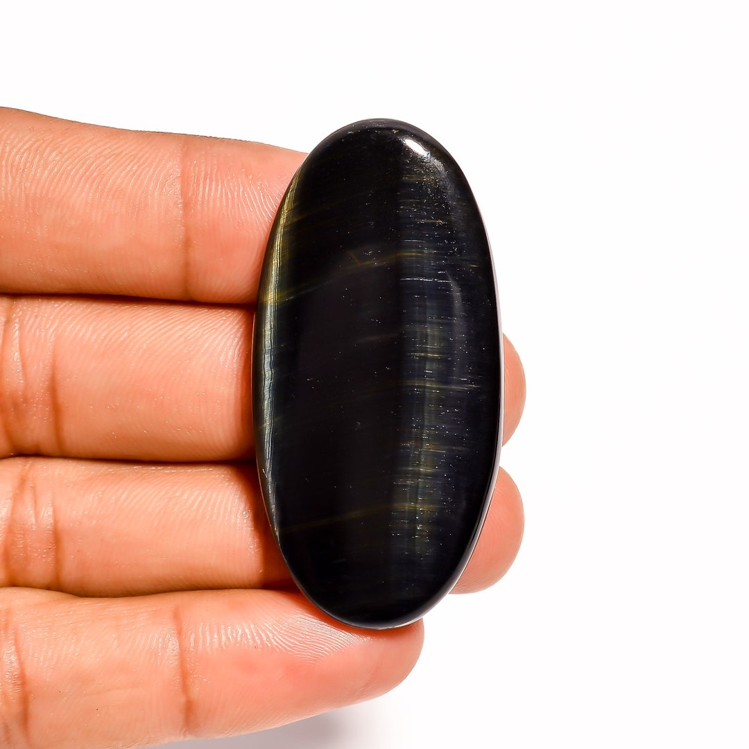 Natural Blue Tiger Eye Gemstone, Blue Tiger Cabochon, Christmas Gift ...