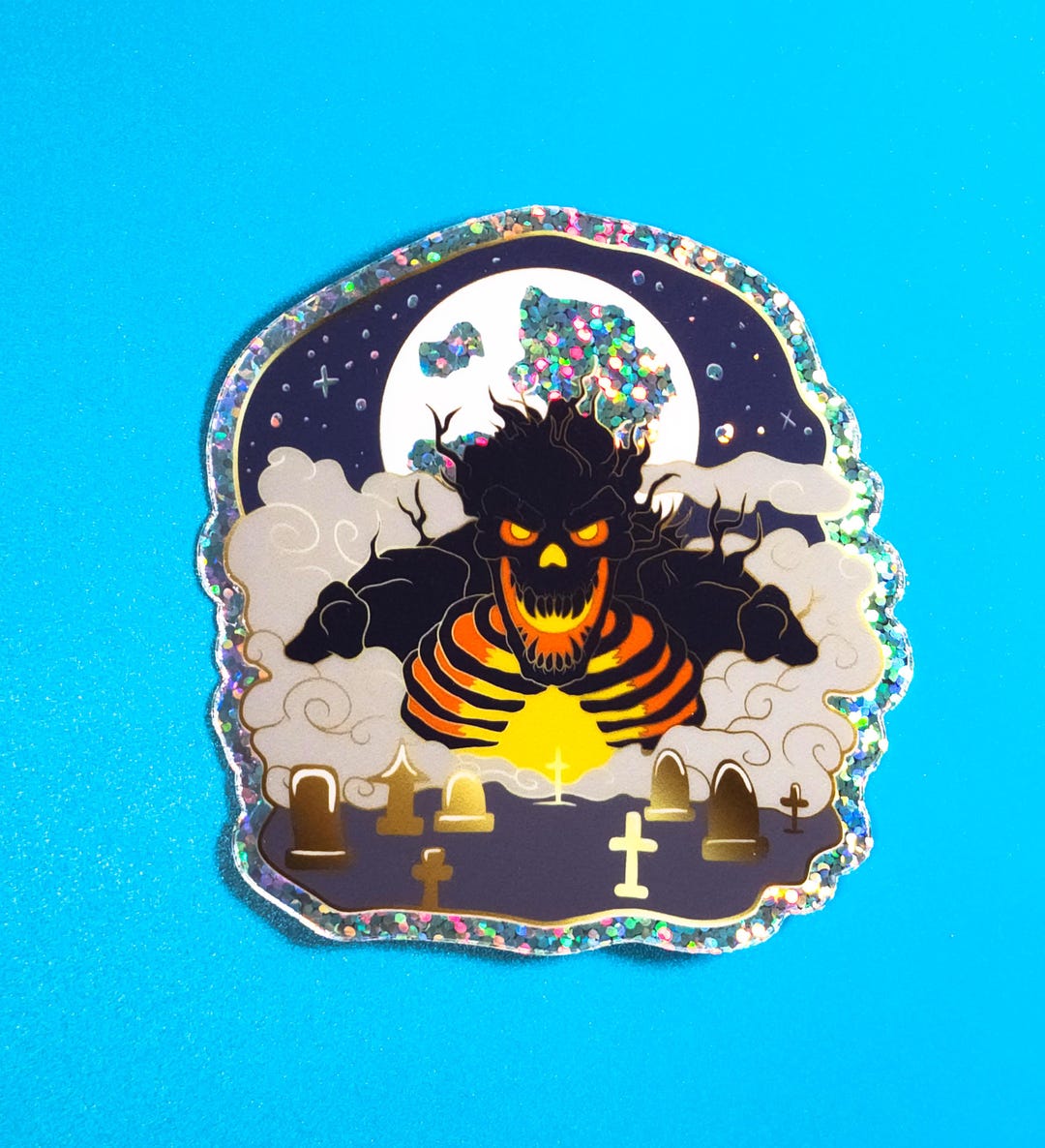 Gashadokuro Skeleton Yokai Sticker - Etsy