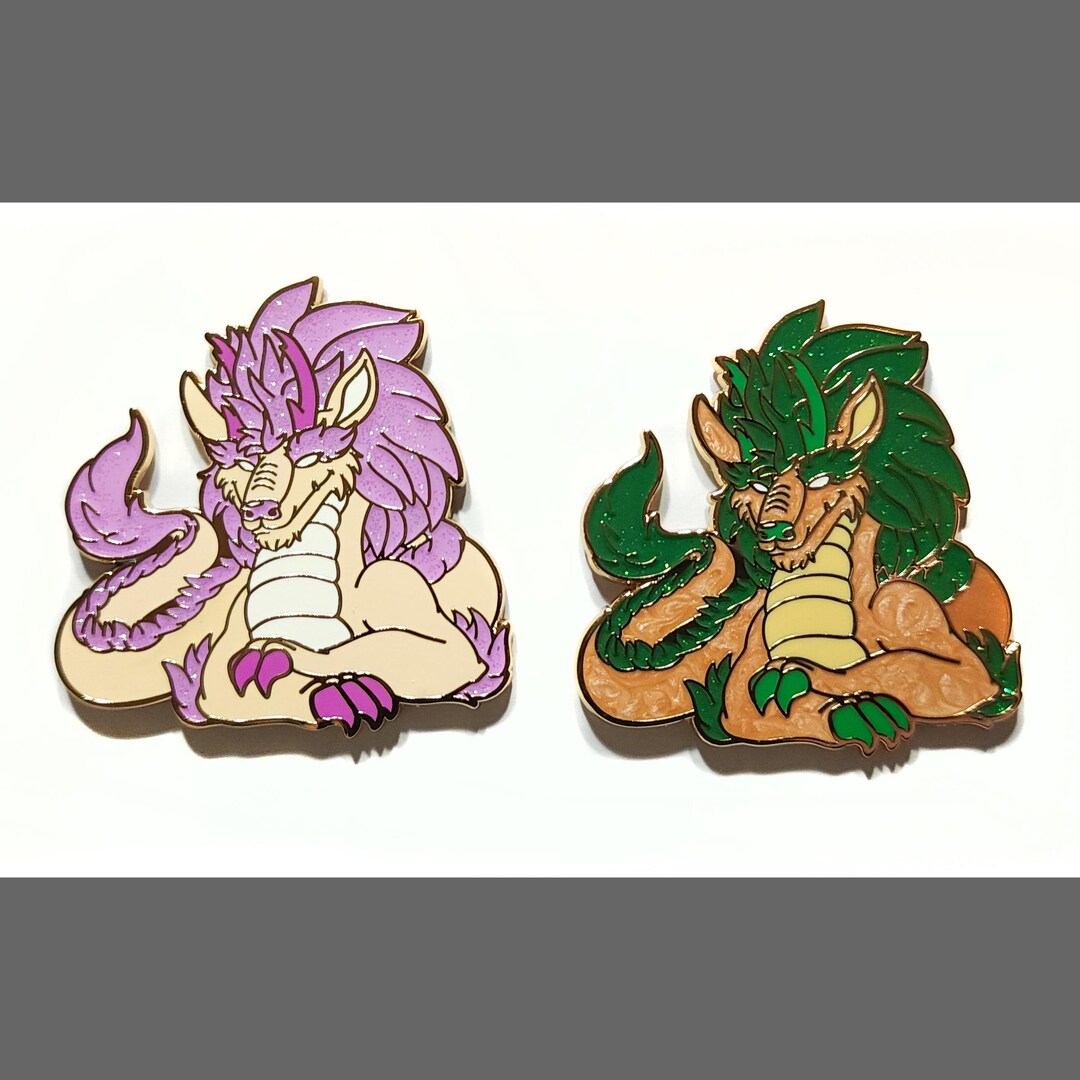 Ryu Tatsu Japanese Dragon Yokai Enamel Pin - Etsy