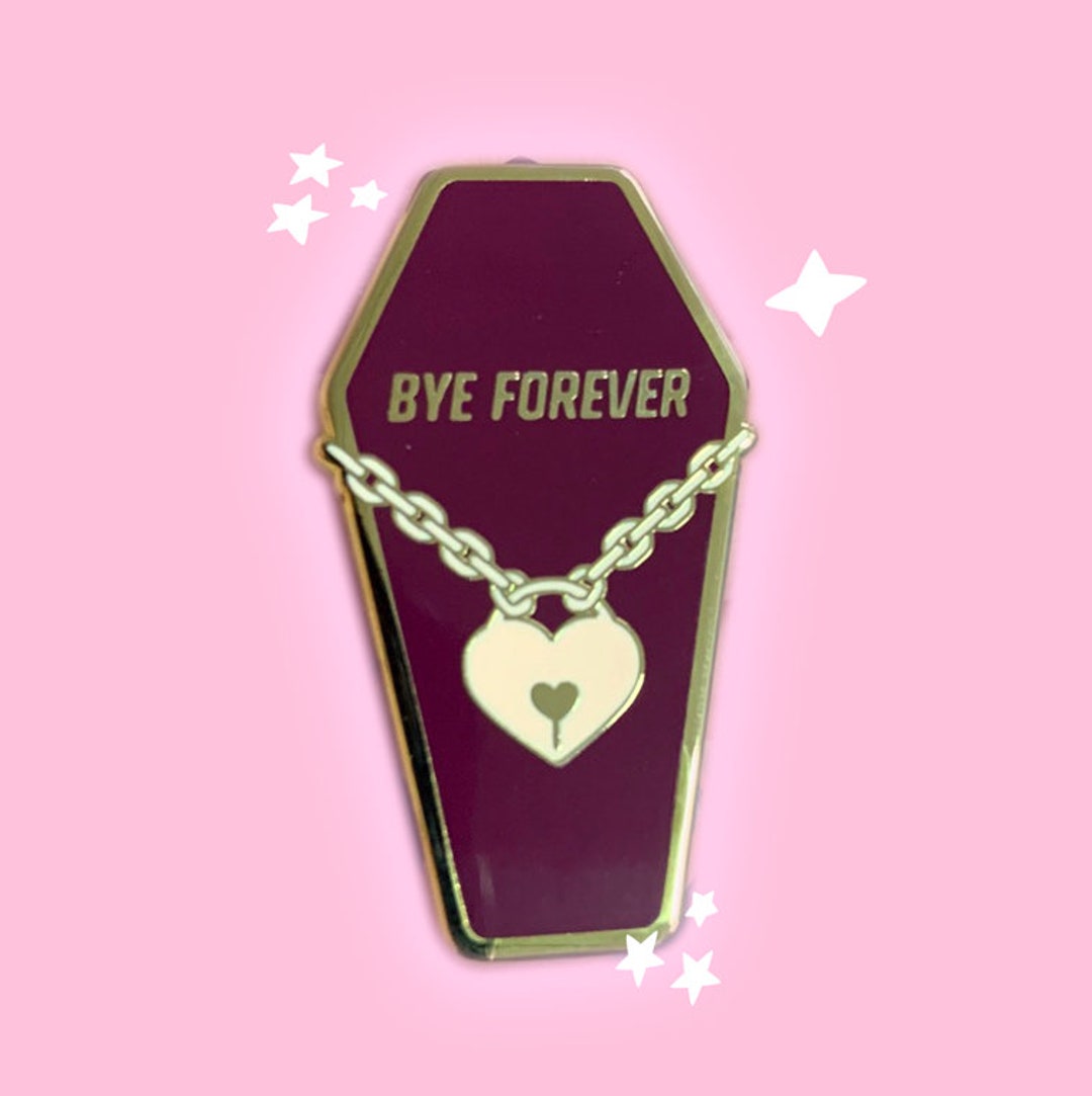 Enamel Pin Bye Forever Coffin - Etsy
