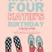 Kick It Birthday Party Invite Simple Editable Themed Design Sneaker ...