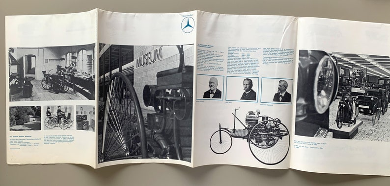 A Foldout Booklet on the Daimler Benz Museum Dated 1970s - Etsy