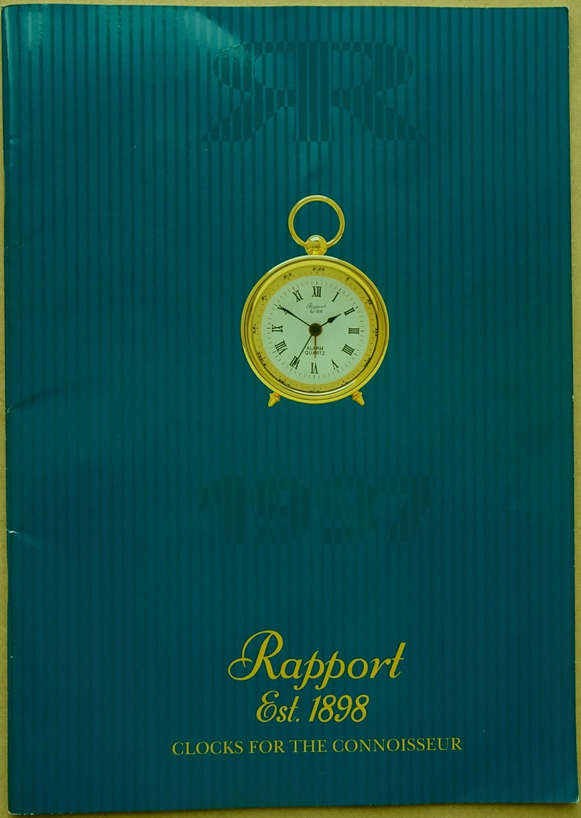 Rapport Catalogue. Clocks for the Connoisseur Quartz Brass Lead Crystal ...