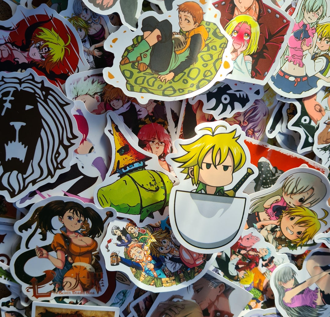 7 Dead Inspired Stickers | Co by Coe | Anime Decal | Manga Decal ...