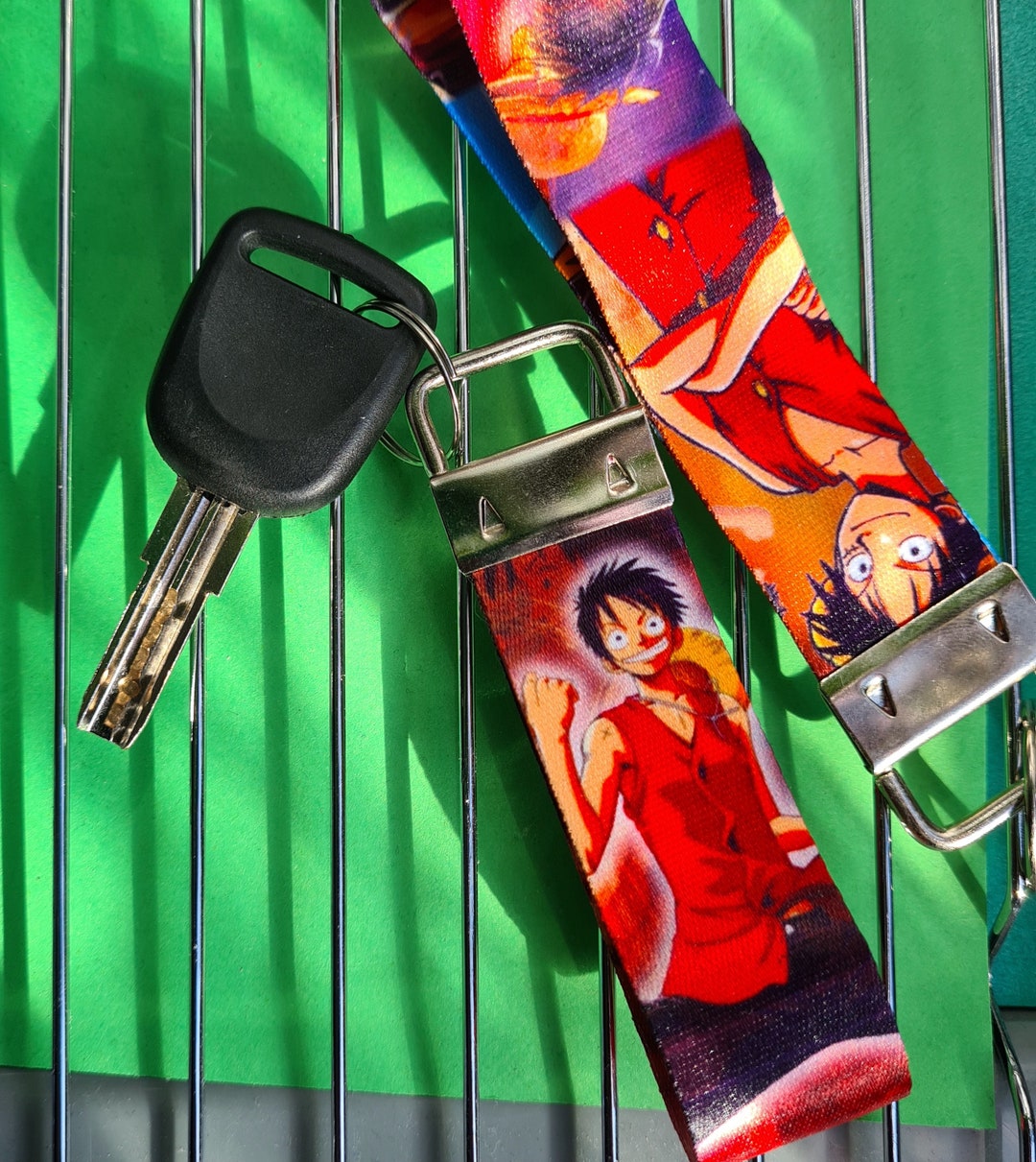 Japanese Anime Inspired Wristlet | Manga Keychain Accessory | One P ...
