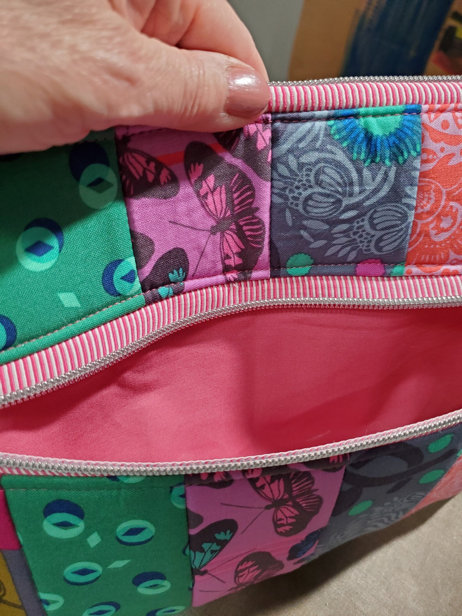 Fabric Carrying Case. Home Sewn Zipper Pouch/case for Tablet, Notebbook ...