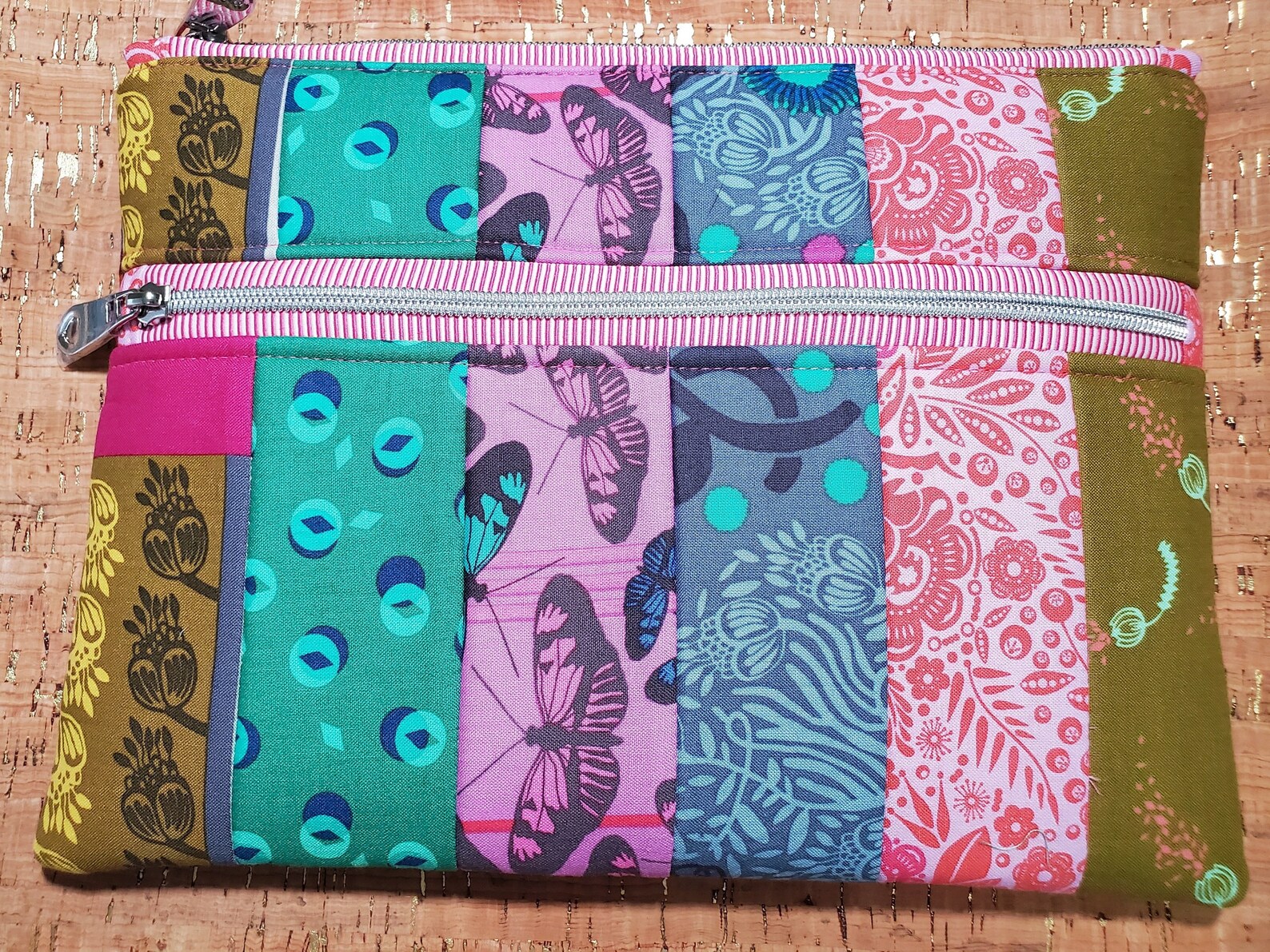 Fabric Carrying Case. Home Sewn Zipper Pouch/case for Tablet, Notebbook ...