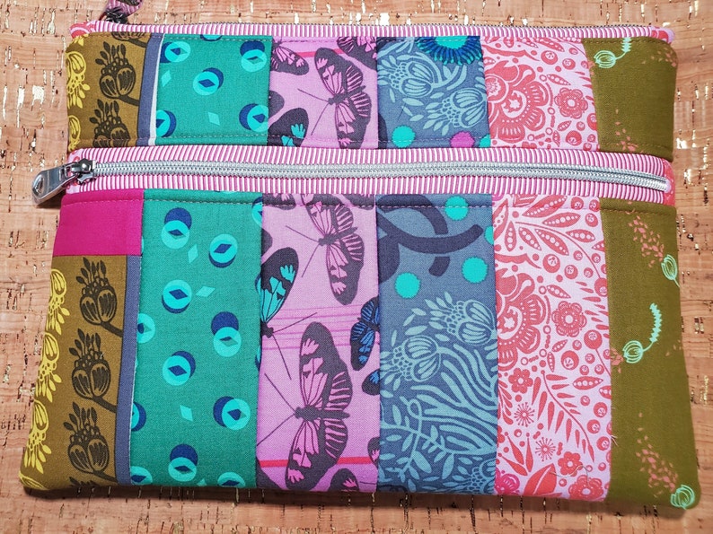 Fabric Carrying Case. Home Sewn Zipper Pouch/case for Tablet, Notebbook ...