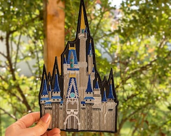 Iron on Disney Castle Patch Disney Embroidered Patch Castle Patch Iron ...
