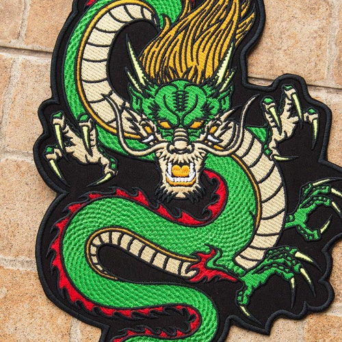 Dragon Iron on Patch Large Embroidered Dragon Patch Iron-on | Etsy