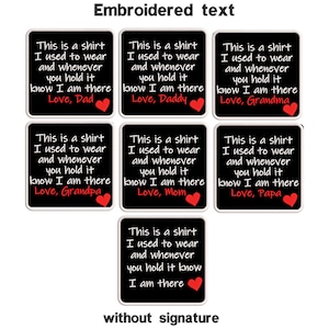 Embroidered Memory Patch 4*4 Inch, Personalized Iron on Memory Patch ...