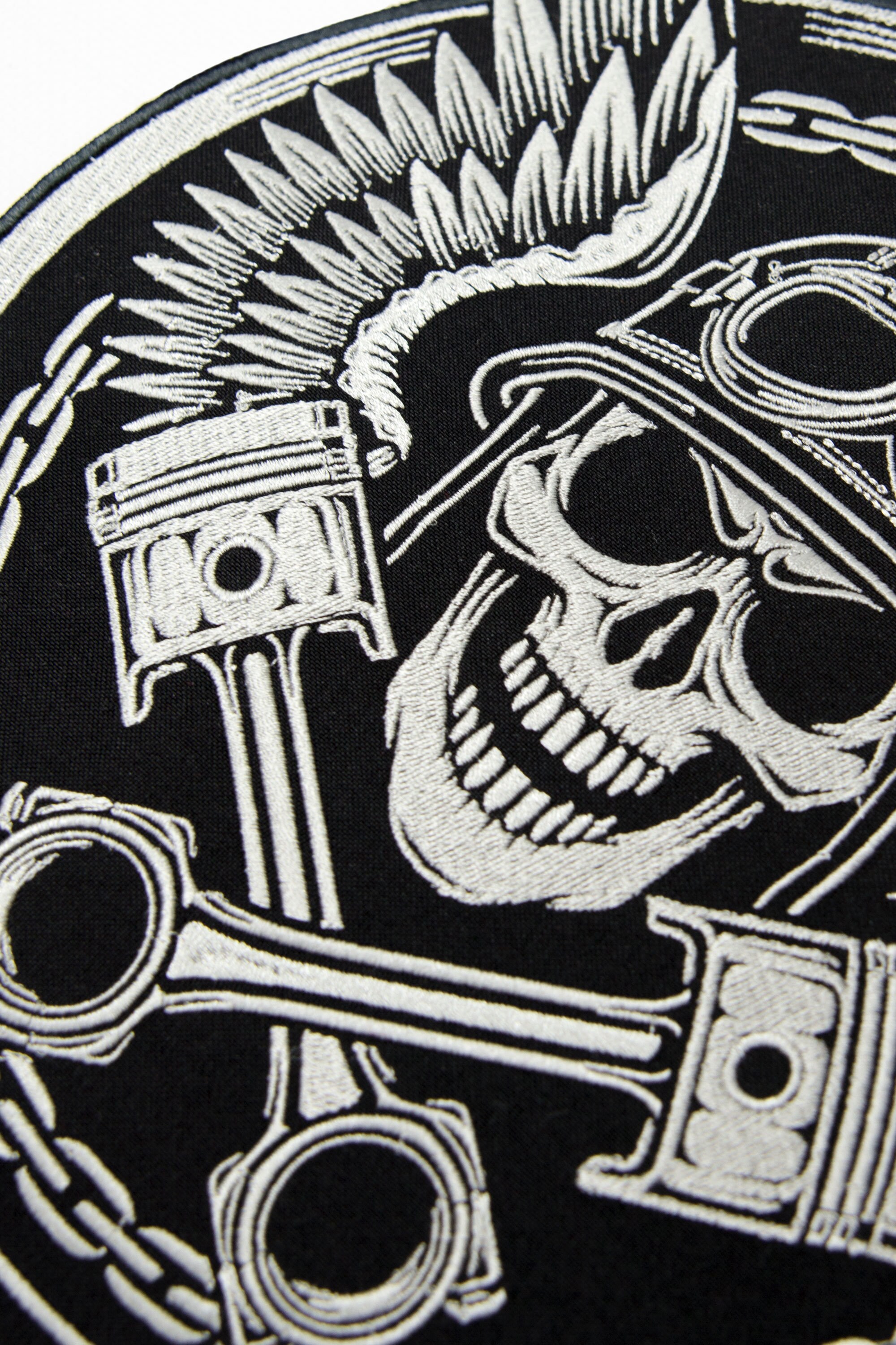 Skull Biker Patches Skull Back Patch Personalised Large - Etsy