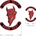 Red Devil Patch Iron-on Embroidered Patch - Etsy