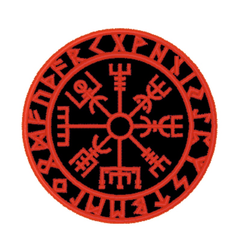 Vegvisir the Magic Compass of Vikings Patches Back Patch 10 - Etsy