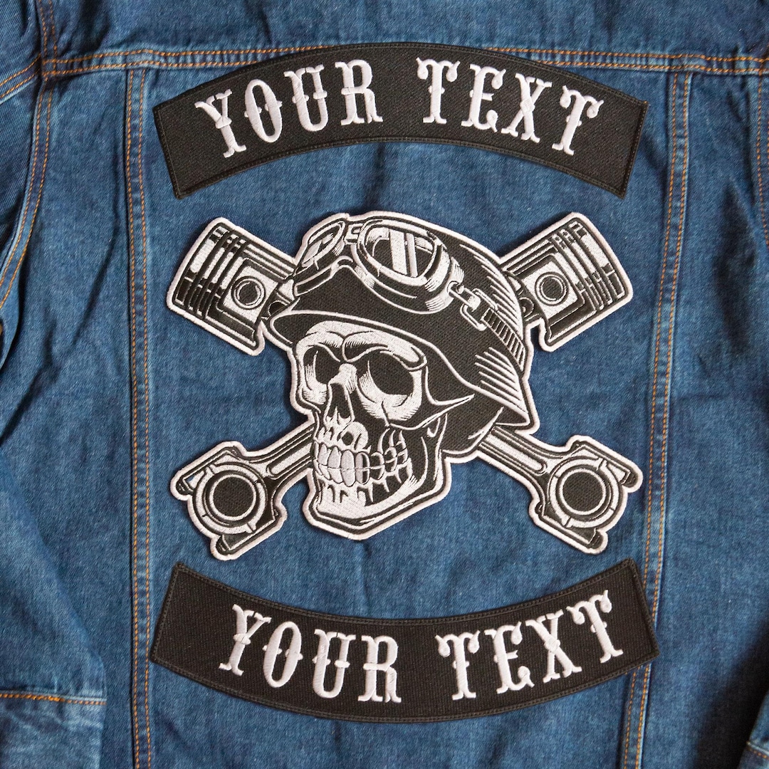 Patch Biker Personalized – Large Biker Back Patch - Etsy
