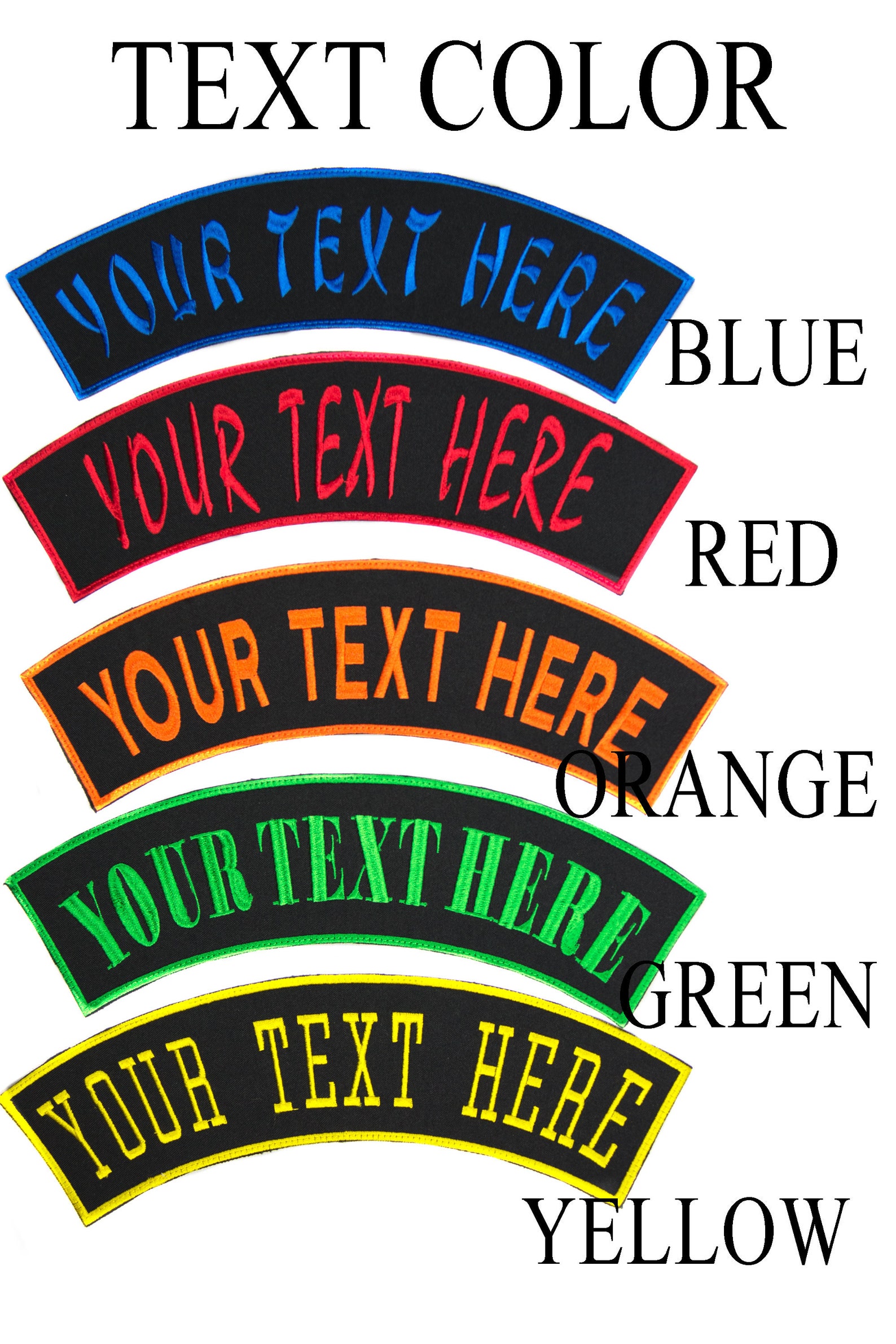 Custom Personalized Embroidered Name Patch Small, Iron On, Velcro, 1 ...