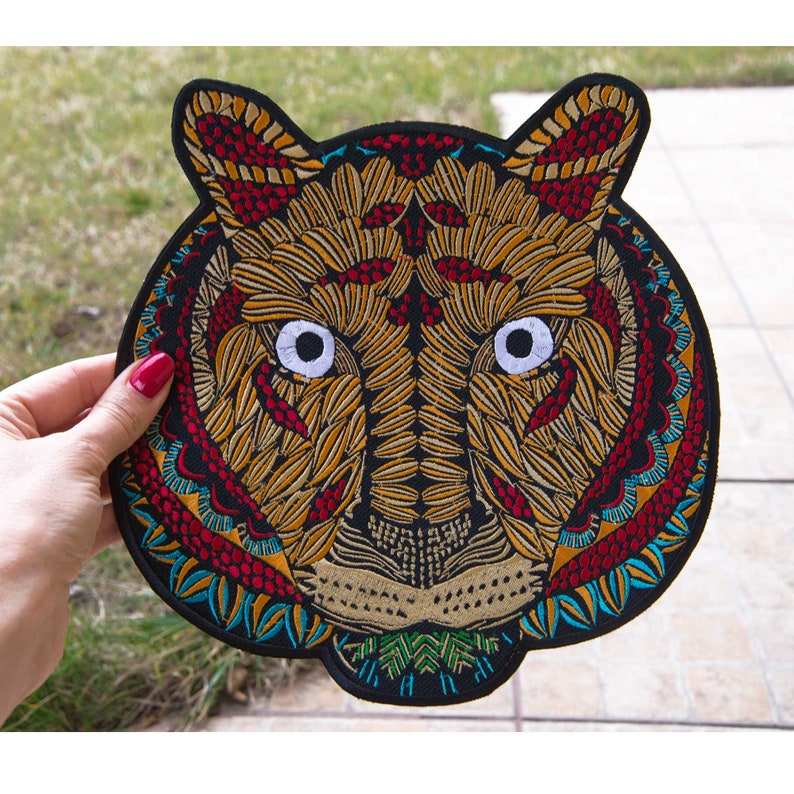 Large Embroidered Back Patch. African, Indian, Totem Tribal. - Etsy