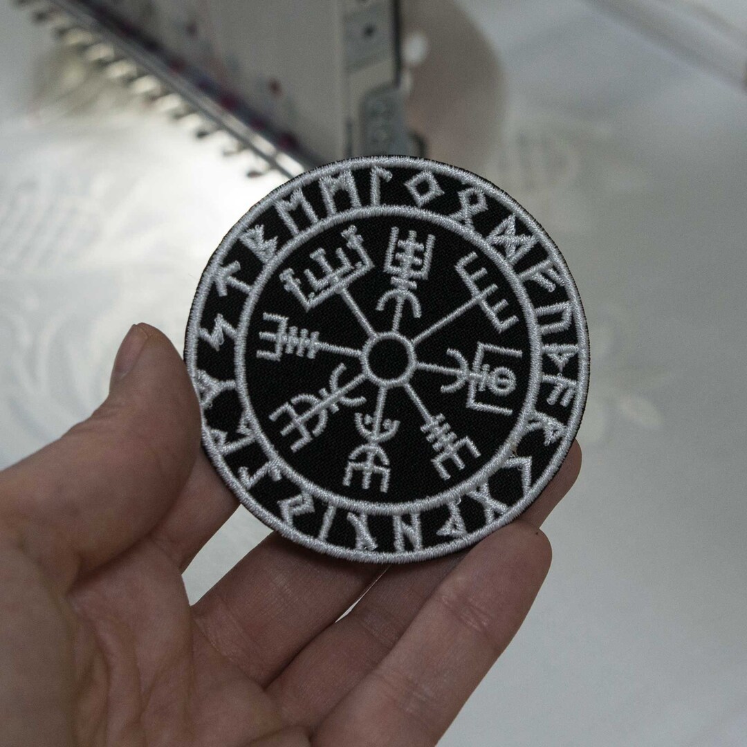 Vegvisir the Magic Compass of Vikings Patches Back Patch 2.7 - Etsy