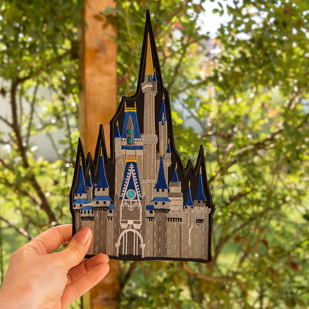 Castle Iron on Patch, Large Embroidered Castle - Etsy