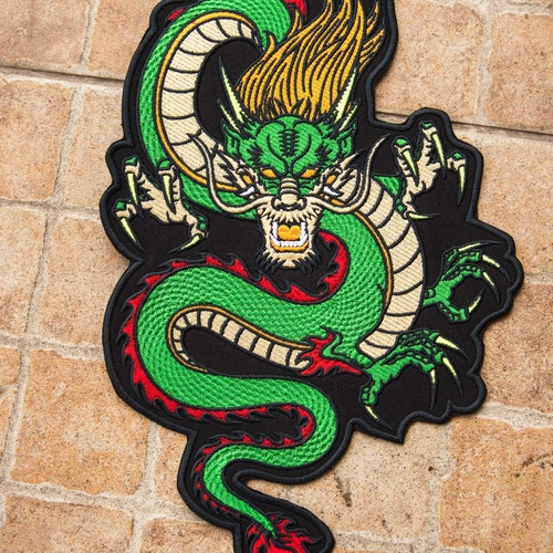 Dragon Iron on Patch Large Embroidered Dragon Patch Iron-on - Etsy