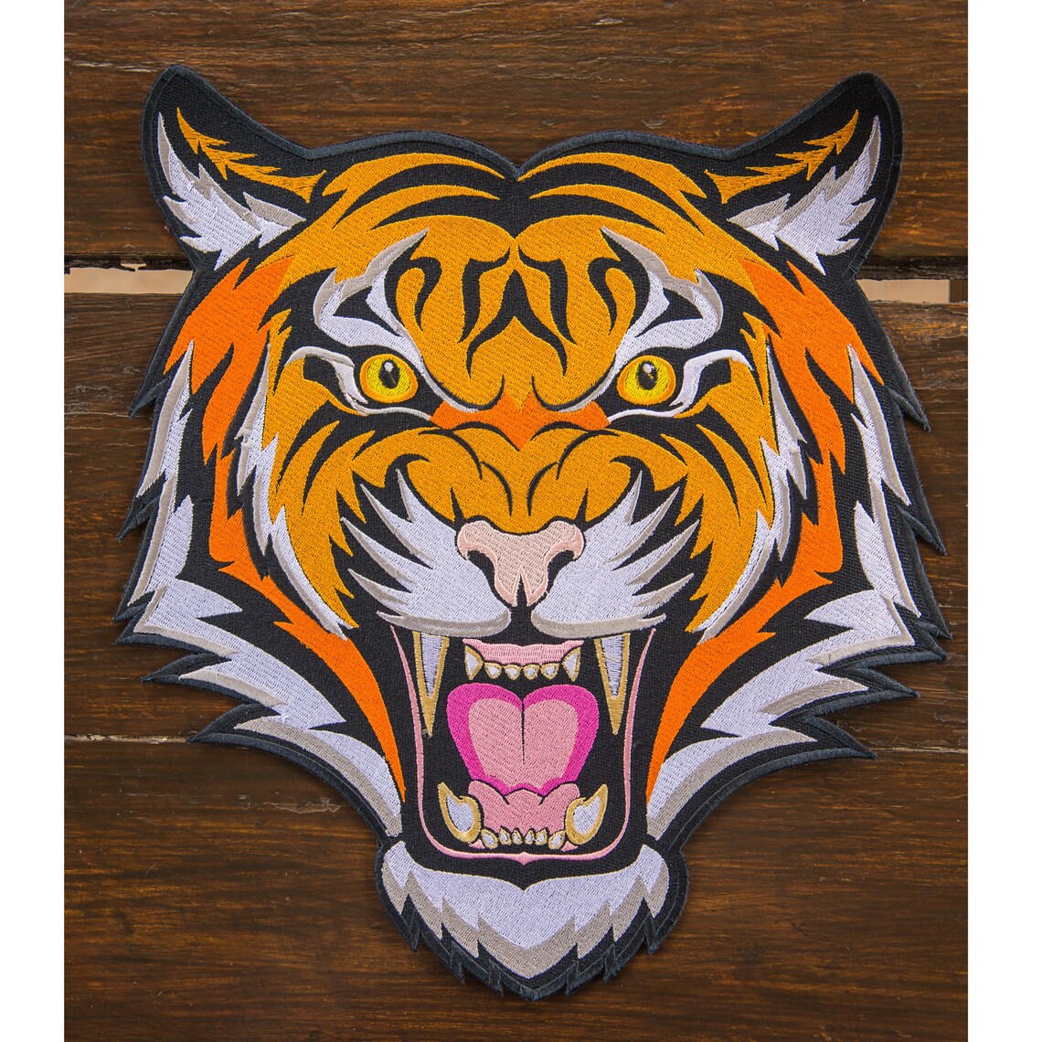 Large Embroidered Tiger Patch Iron-on Patch Large Back - Etsy