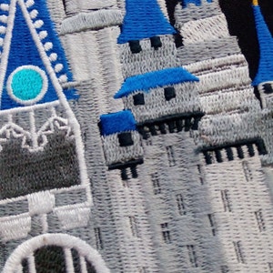 Castle Iron on Patch, Large Embroidered Castle - Etsy