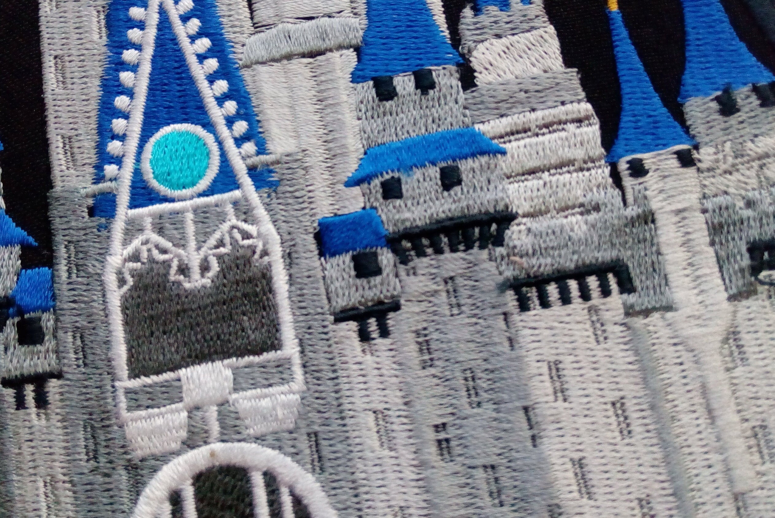Castle Iron on Patch Large Embroidered Castle - Etsy